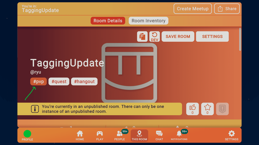 Room Tag Update